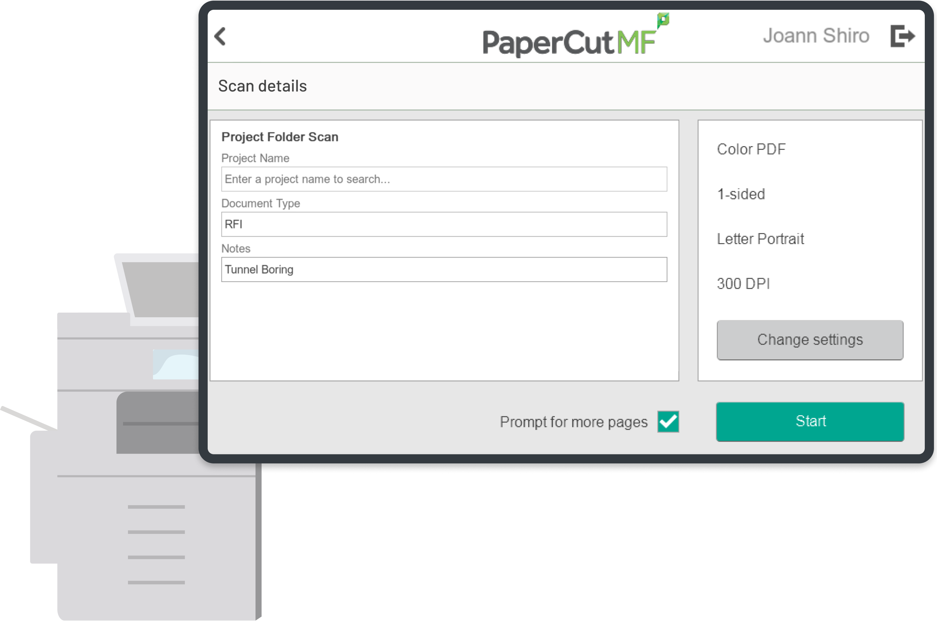 MF Advanced Scanning | PaperCut
